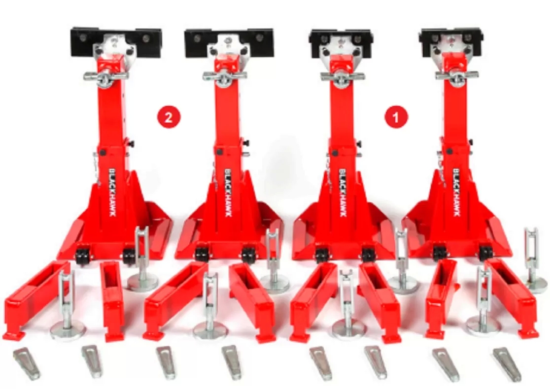 Fixed car clamp set, 28 parts (Edge clamp)