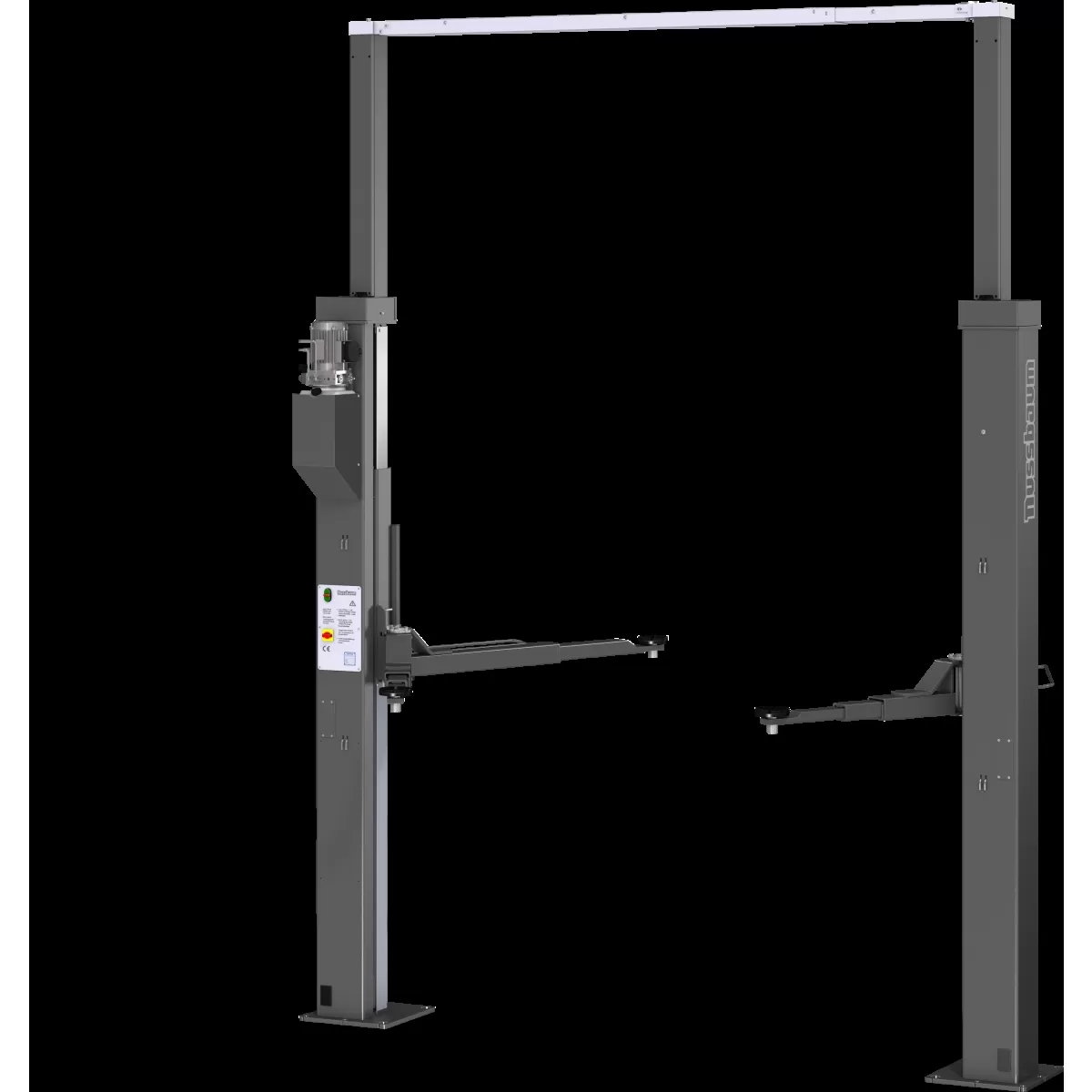 Hydraulic 2-post lift with 3-ton gate (3 phases)