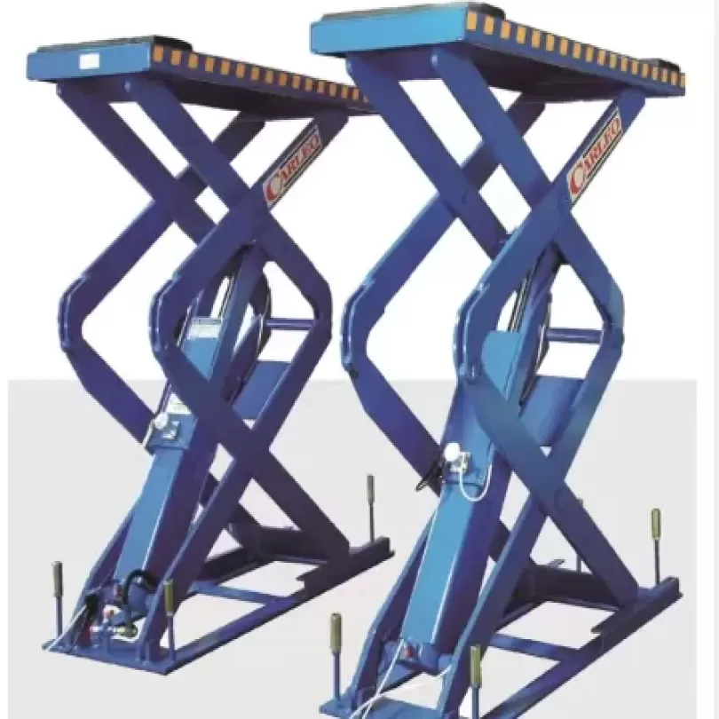 3.5 Ton belly lift scissor lift, concealed installation, with SUV lift arm
