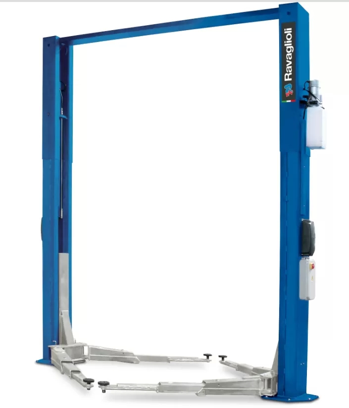 Hydraulic 2-pillar lift with 5.5 ton gate, for buses